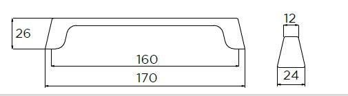 H1085.160.BHB Hoxton D Handle, 160mm, brushed brass | PWS Distributors ...