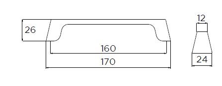 H1085.160.WH ***Hoxton, D Handle, 160mm, White | PWS Distributors Ltd ...