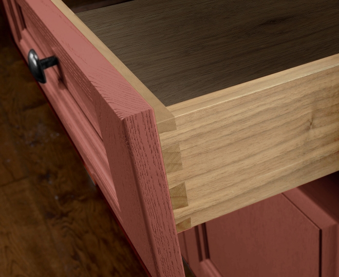 D450/400SB Dovetail Natural Oak Pre-assembled Drawer box, for use in ...