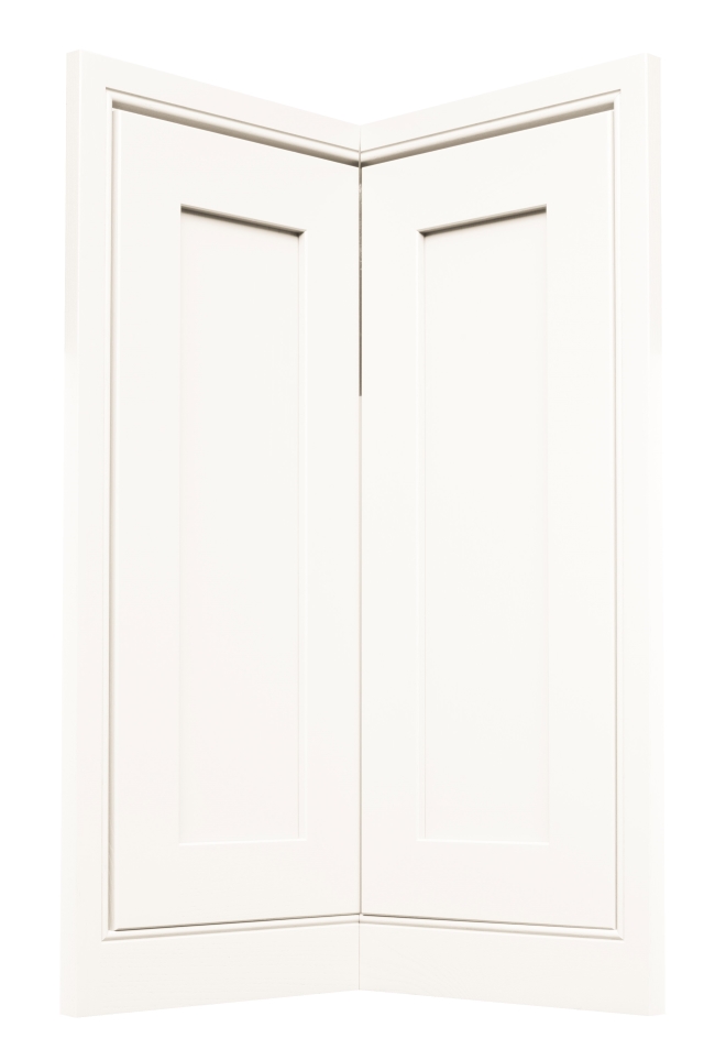 YKBCU770X340 Clarendon Paint Plus Base corner door set, 770x340mm (pair ...