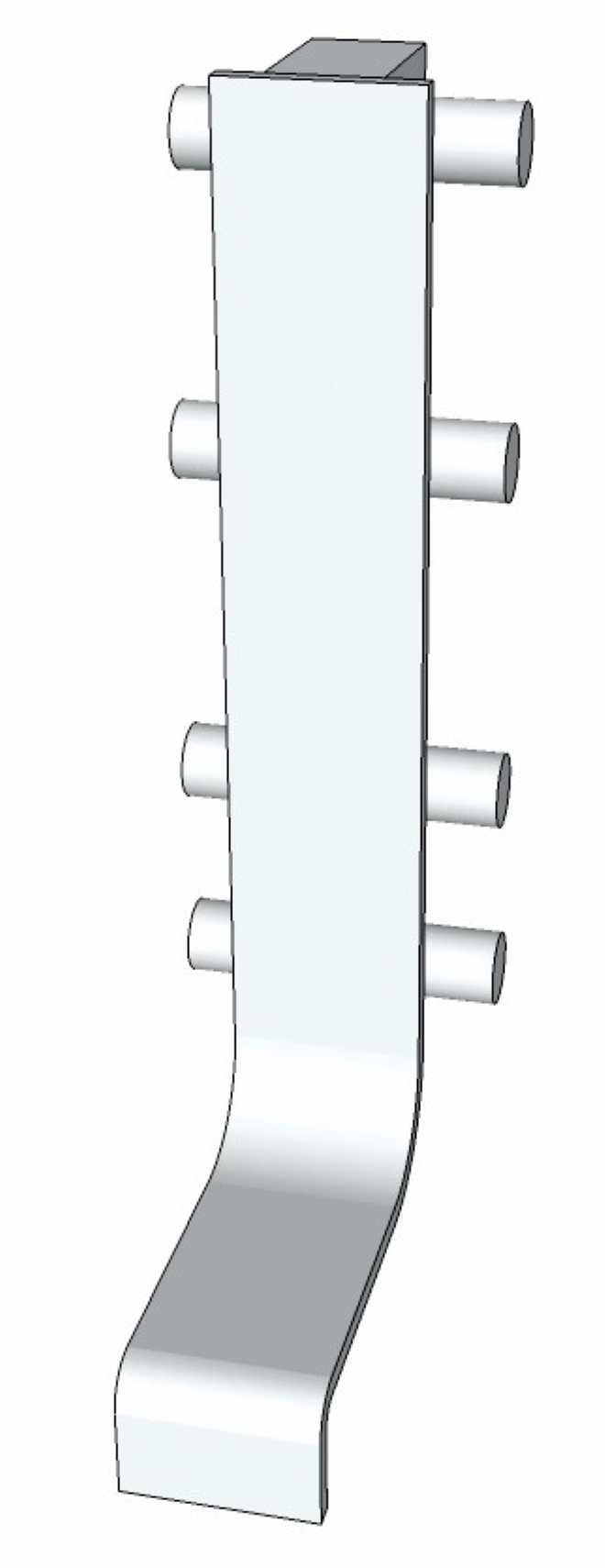 GPTJOINT Rail Profiles Base Handleless Mid joint, H56.5mm, W8mm, D28 ...