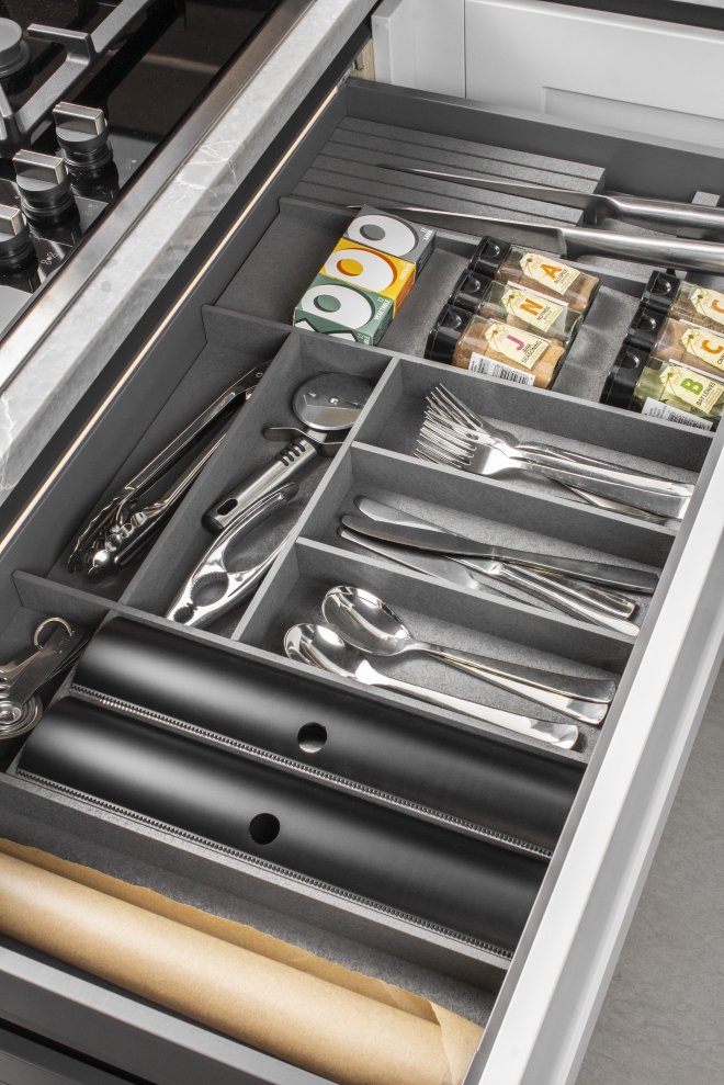 ORGLB800 OrganiQ cutlery insert for Legrabox, 800mm, 719 width, 422 ...