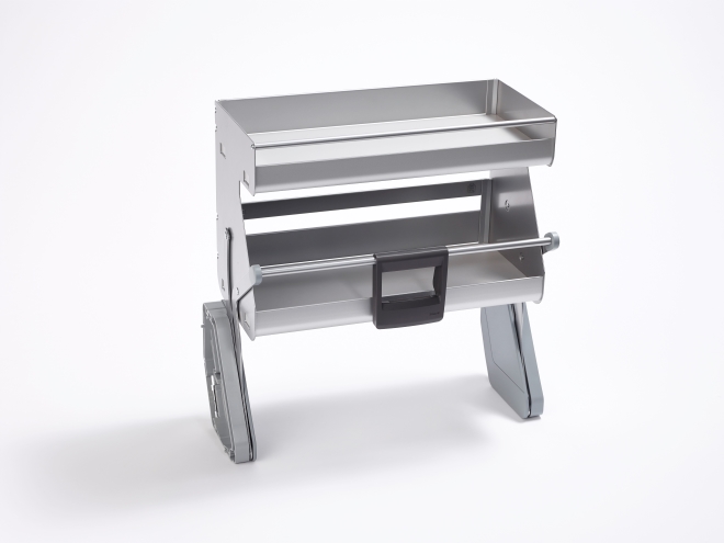 KIMOVE500DG iMove pull out wall unit, 500mm 2 tier, grey | PWS ...