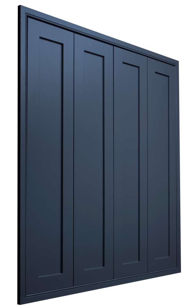 YBBPS1220X1200 Clarendon Hartforth Blue 4 Shaker Corner door set ...