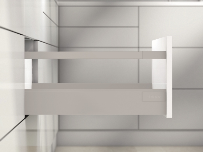 PT450/500DMFC Blum Tandembox MFC Back D-height Grey Pre-assembled ...