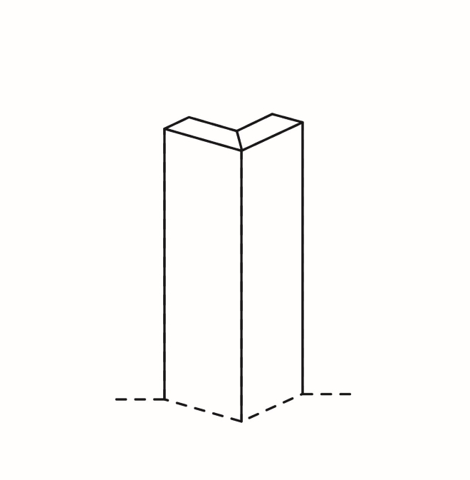CTSECP685 Crathorne Sanded External corner post, 685x46x46mm | PWS ...