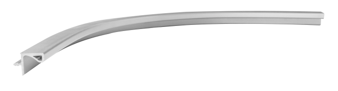 GPCWSIC600 Rail Profiles Wall Curved Handleless Profile, H600mm, W600mm ...