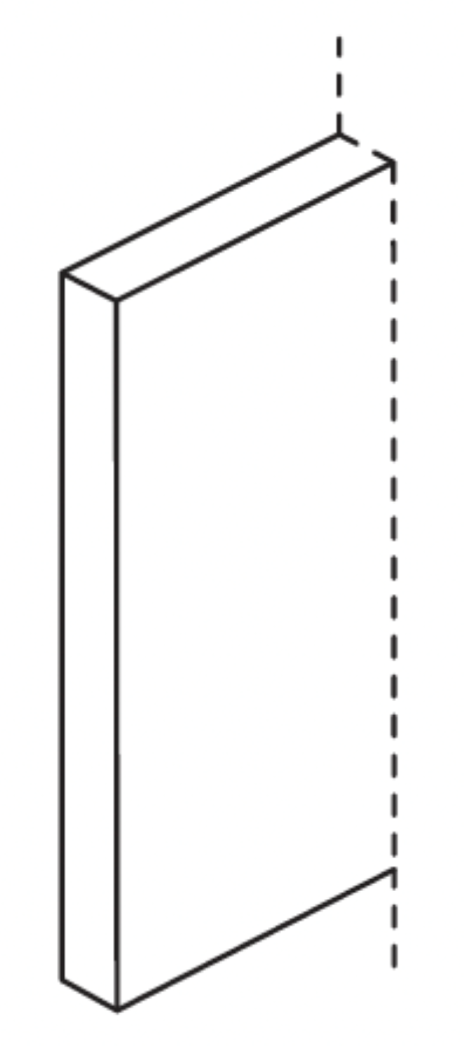 PMHCTP160 Porter Matt Cashmere Custom fit plinth/infill panel ...