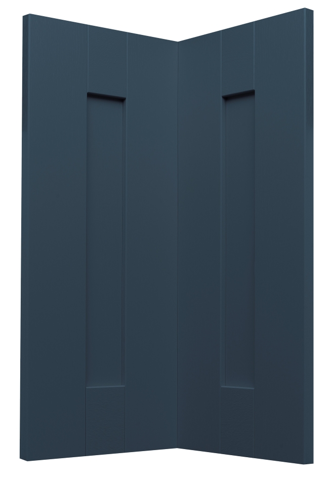 RDBWCDS Milbourne Hartforth Blue Wall Corner Pair Shaker Corner door ...