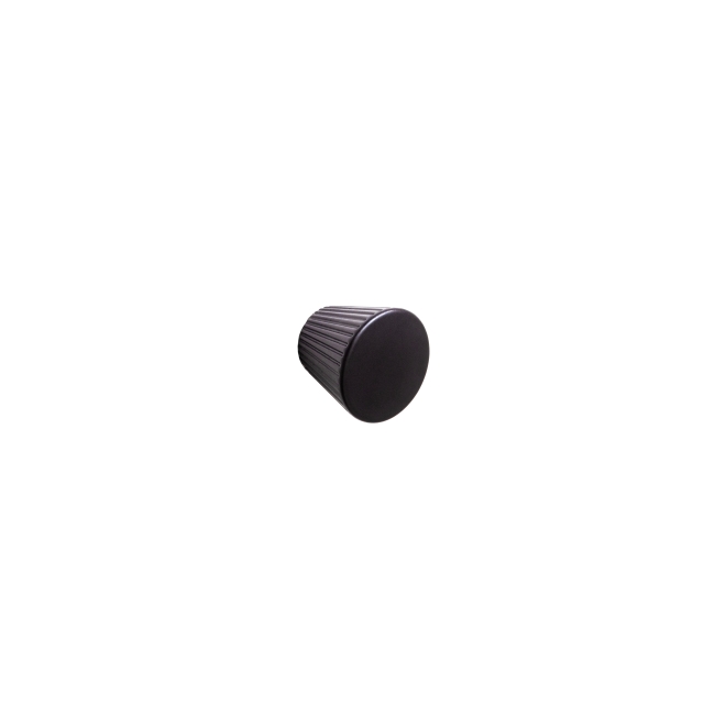 K1136.30.MB Alchester, Fluted conical knob, 30mm, Matt Black | PWS ...