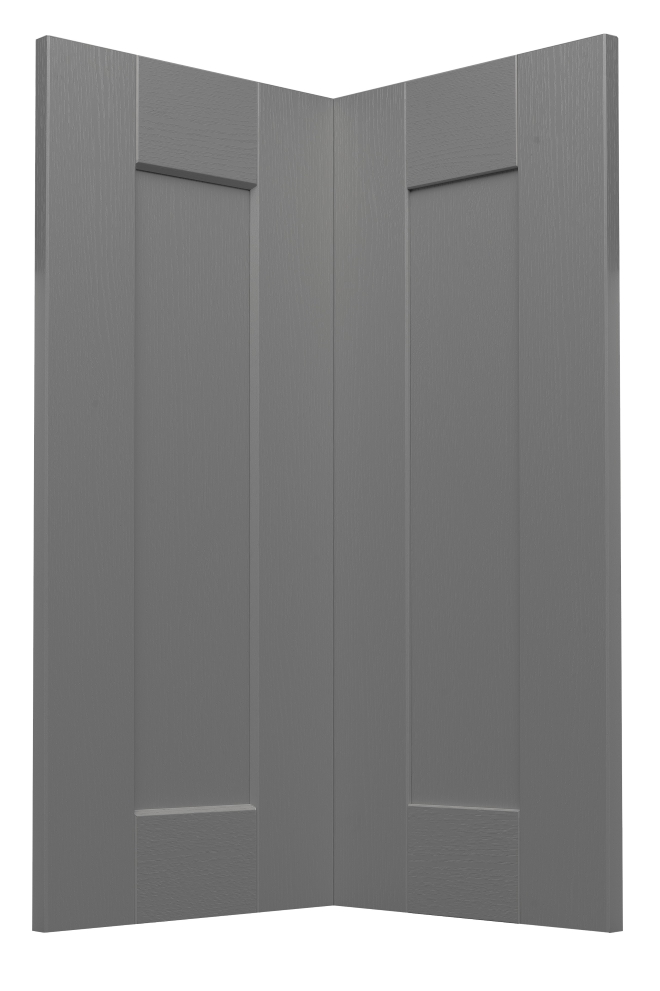BLDCDS Belsay Dust Grey Shaker Corner door, H715mm, W315mm, D18mm | PWS ...
