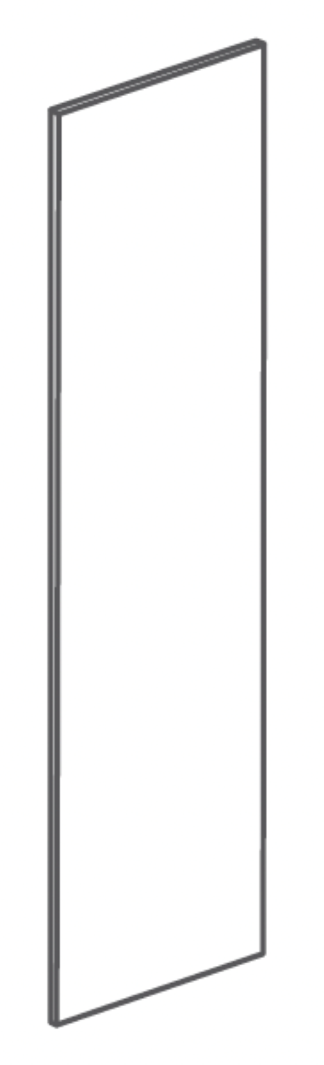 SMXBEP900/18 Sculpt Matt Paint-To-Order End panel, H900mm, W650mm ...