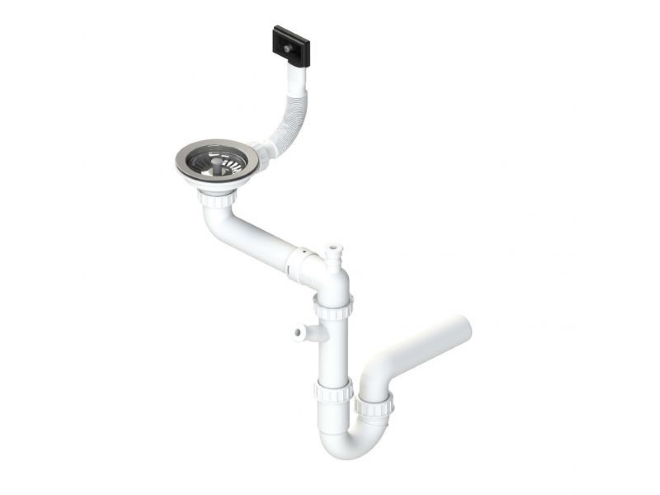 1130551 Single syphon waste kit (SIFON 1XSP 114-PP LBP) compatible with ...