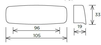 H1155.96.MB Cup handle, 96mm,matt black | PWS Distributors Ltd - UK ...